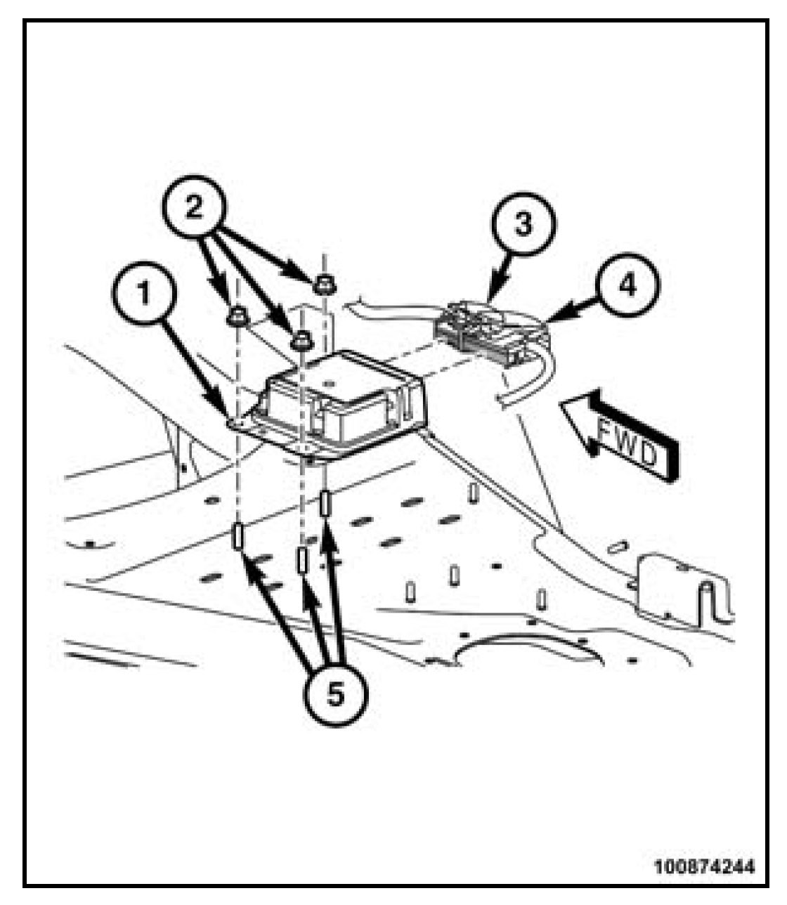 Occupant Restraint Controller - Removal — 2013 SRT Viper V10-8.4L ...