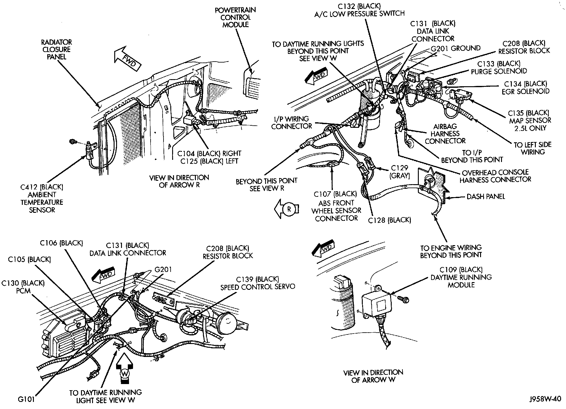 Figure 1 — 1995 Dodge or Ram Truck Dakota 2WD V6-239 3.9L Magnum ...