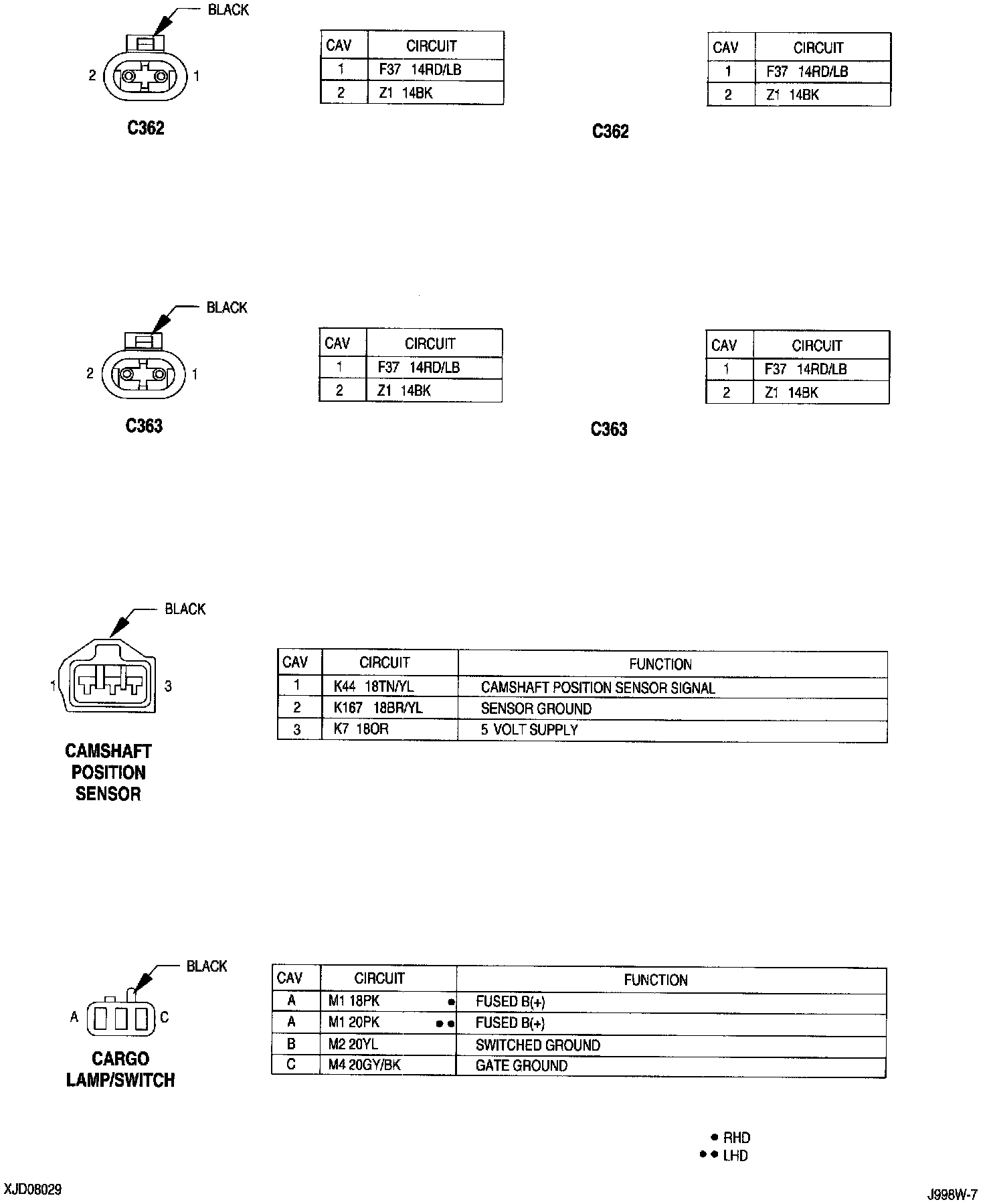 Sheet 8W-80-29 — 1999 Jeep Cherokee 4WD L6-4.0L VIN S Service Manual ...