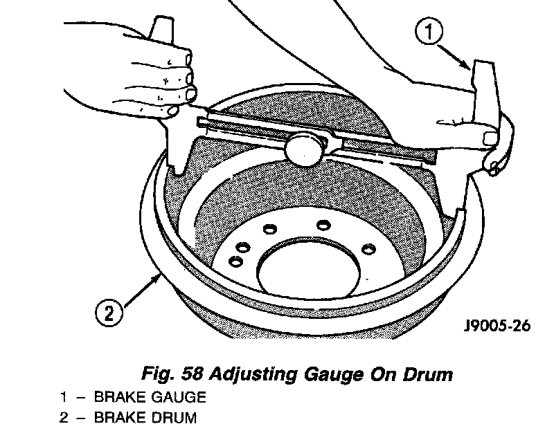 Drum Brake System: Adjustments — 2001 Dodge and Ram RAM 1500 Truck 2WD ...