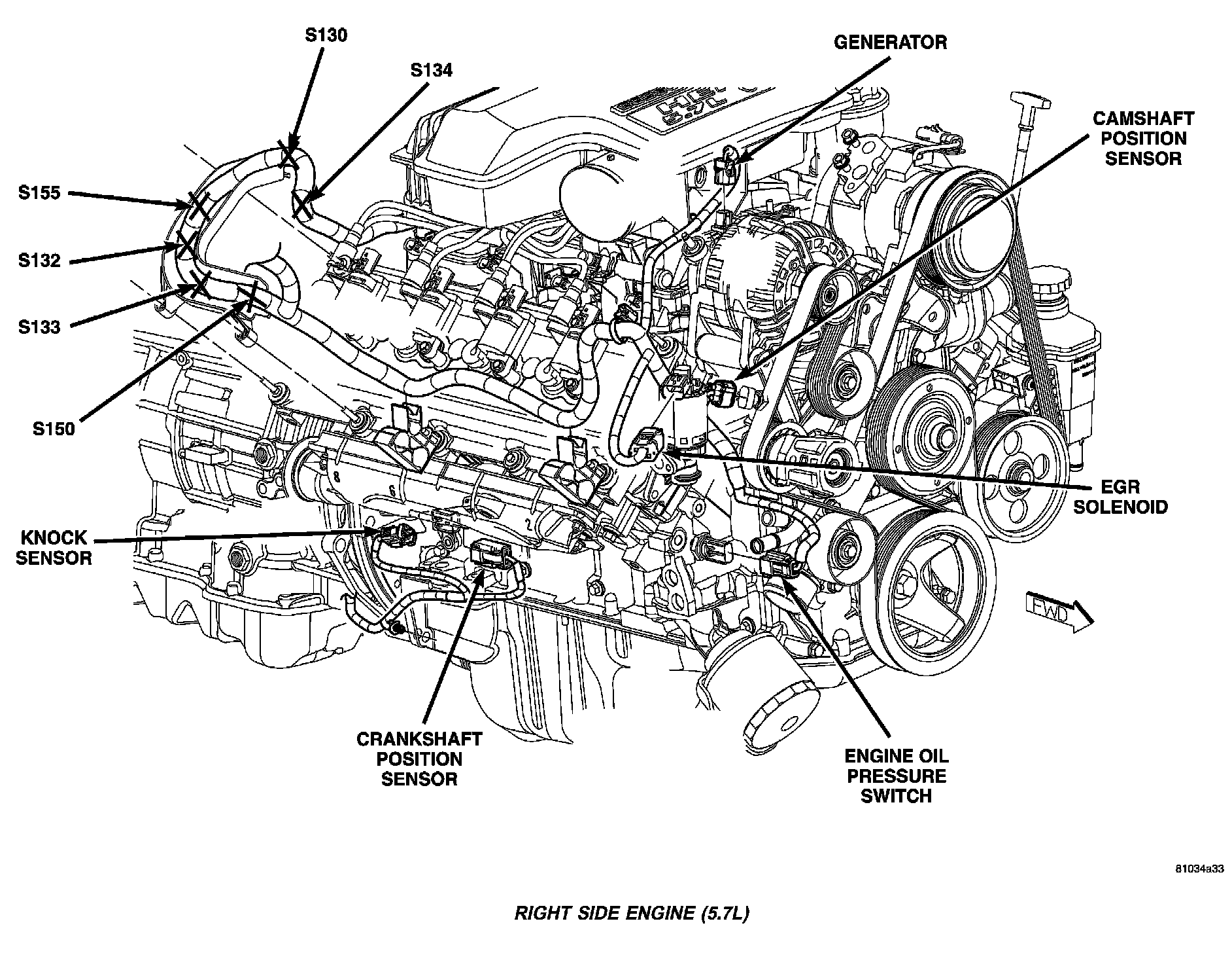Figure 9 — 2004 Dodge or Ram Truck RAM 1500 Truck 4WD V8-5.7L VIN D ...