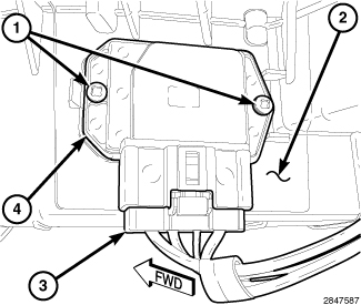 Blower Motor Power Module - Removal — 2011 Jeep Wrangler V6-3.8L ...