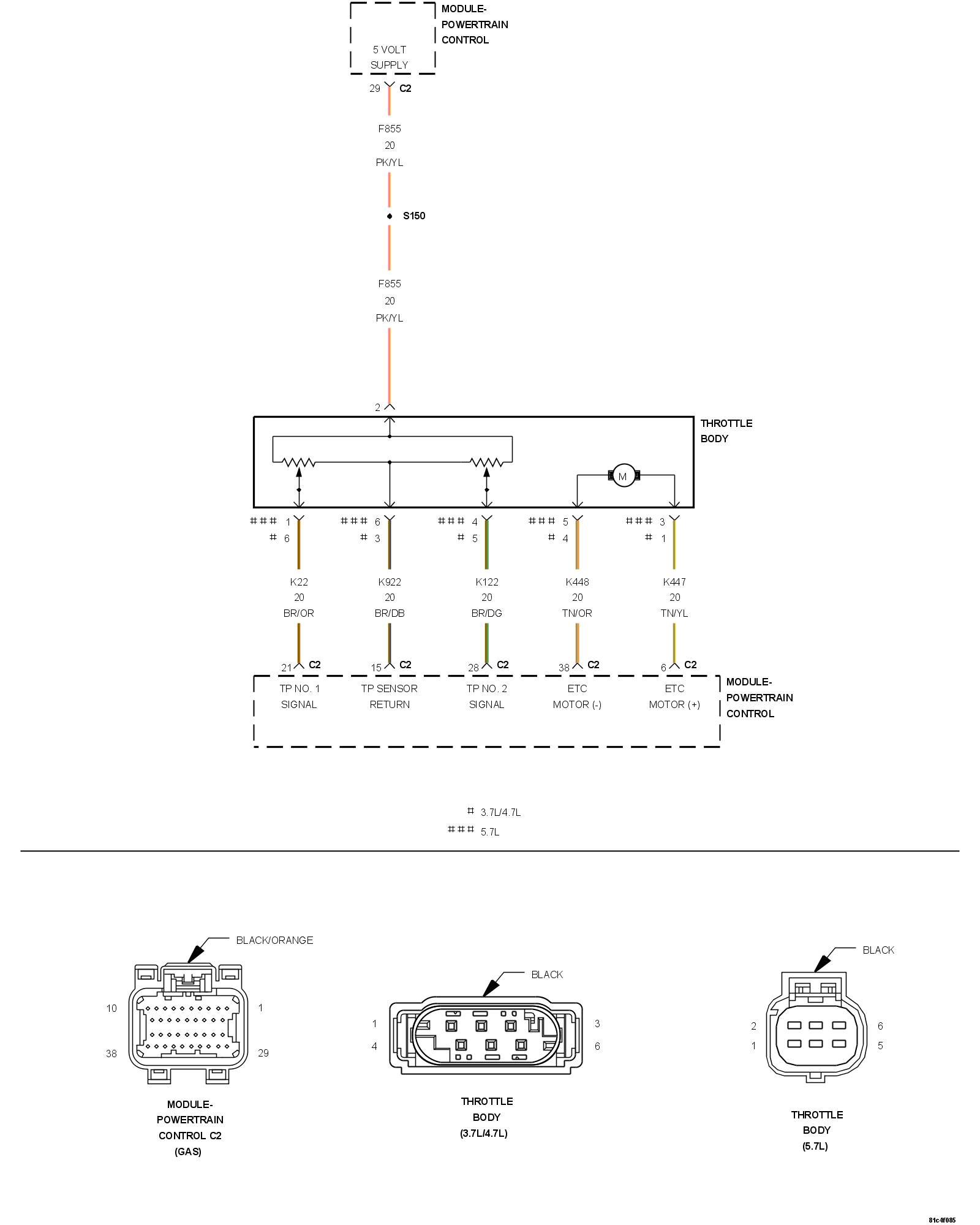 P050B — 2012 Dodge or Ram Truck RAM 1500 Truck 4WD V8-5.7L Service ...