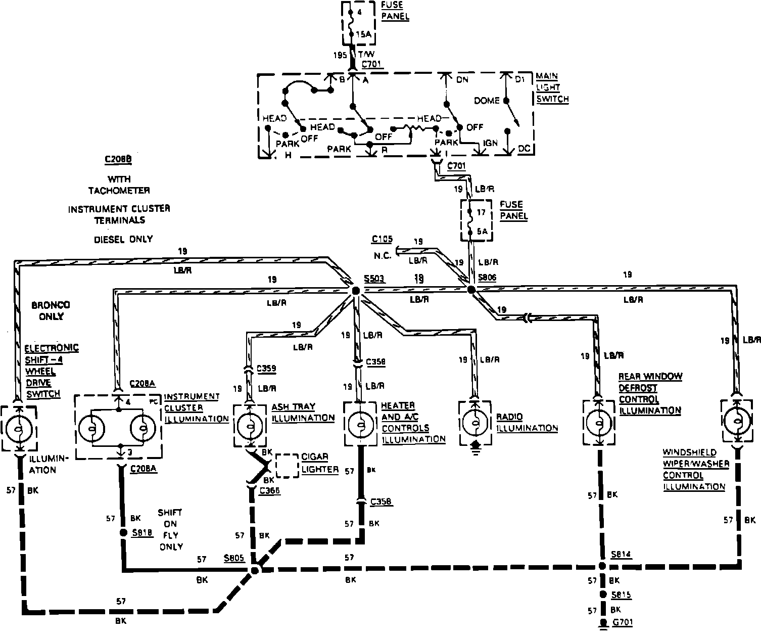 System Diagram — 1987 Ford F 150 2WD Pickup V8-351 5.8L Service Manual ...