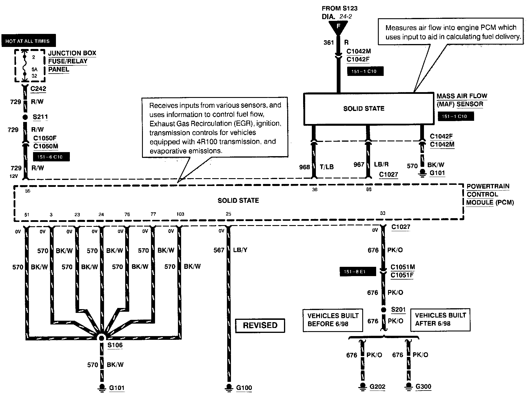 Electrical Diagrams — 1999 Ford F 350 4WD Super Duty V8-5.4L SOHC VIN L ...