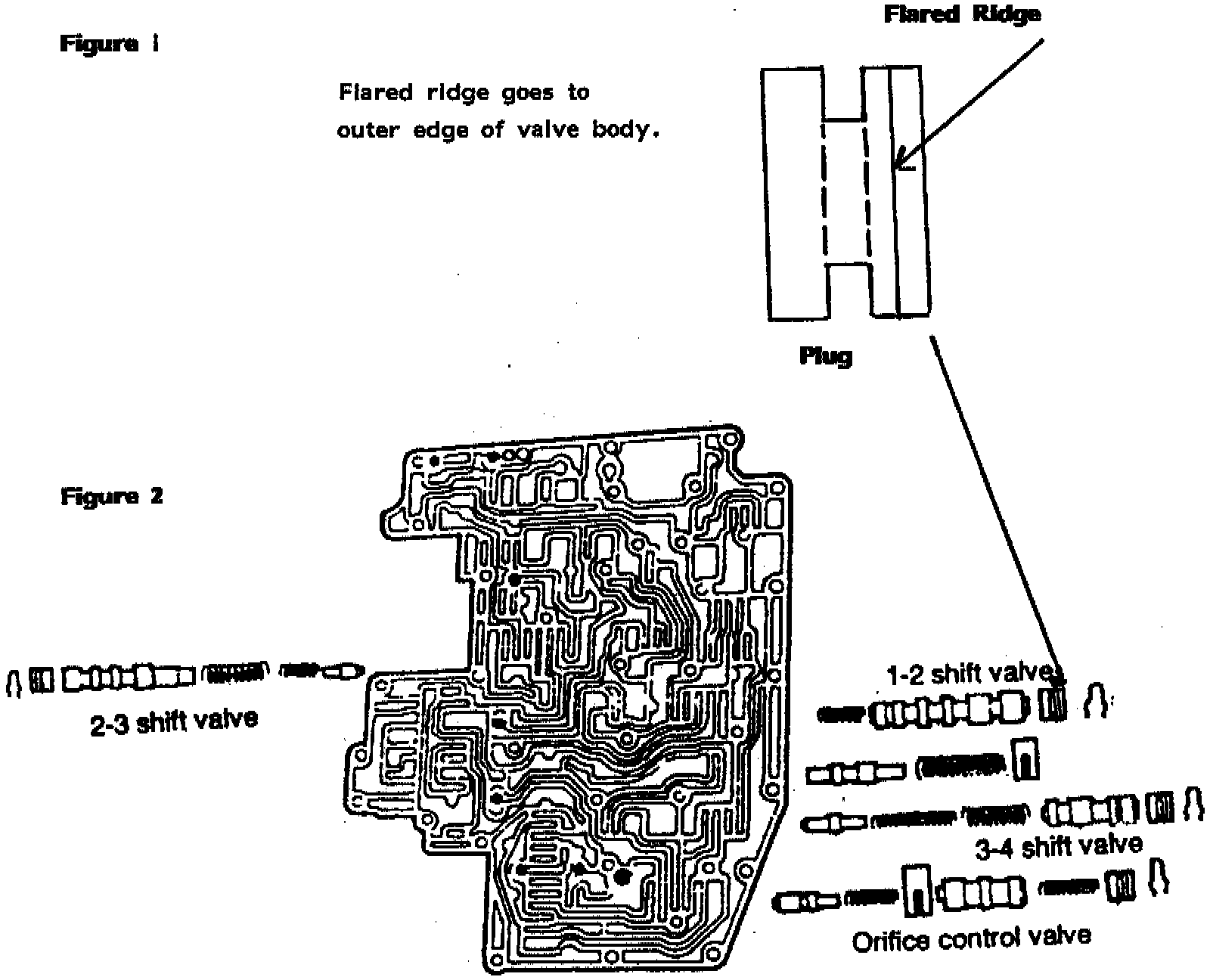 Ford Aod Valve Body Schematic Performance Automatic Valve Bodies