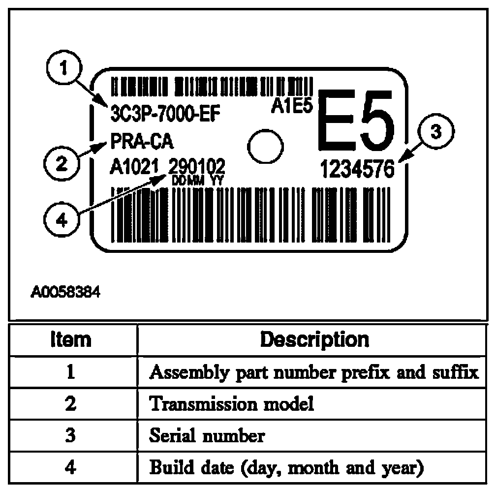Identification Tags — 2005 Ford F 250 4WD Super Duty V8-6.0L DSL Turbo ...