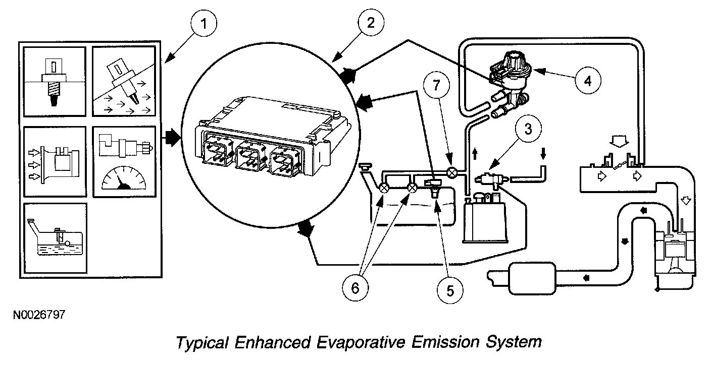 Evaporative Emission (EVAP) System — 2007 Ford Escape 2WD L4-2.3L VIN H ...
