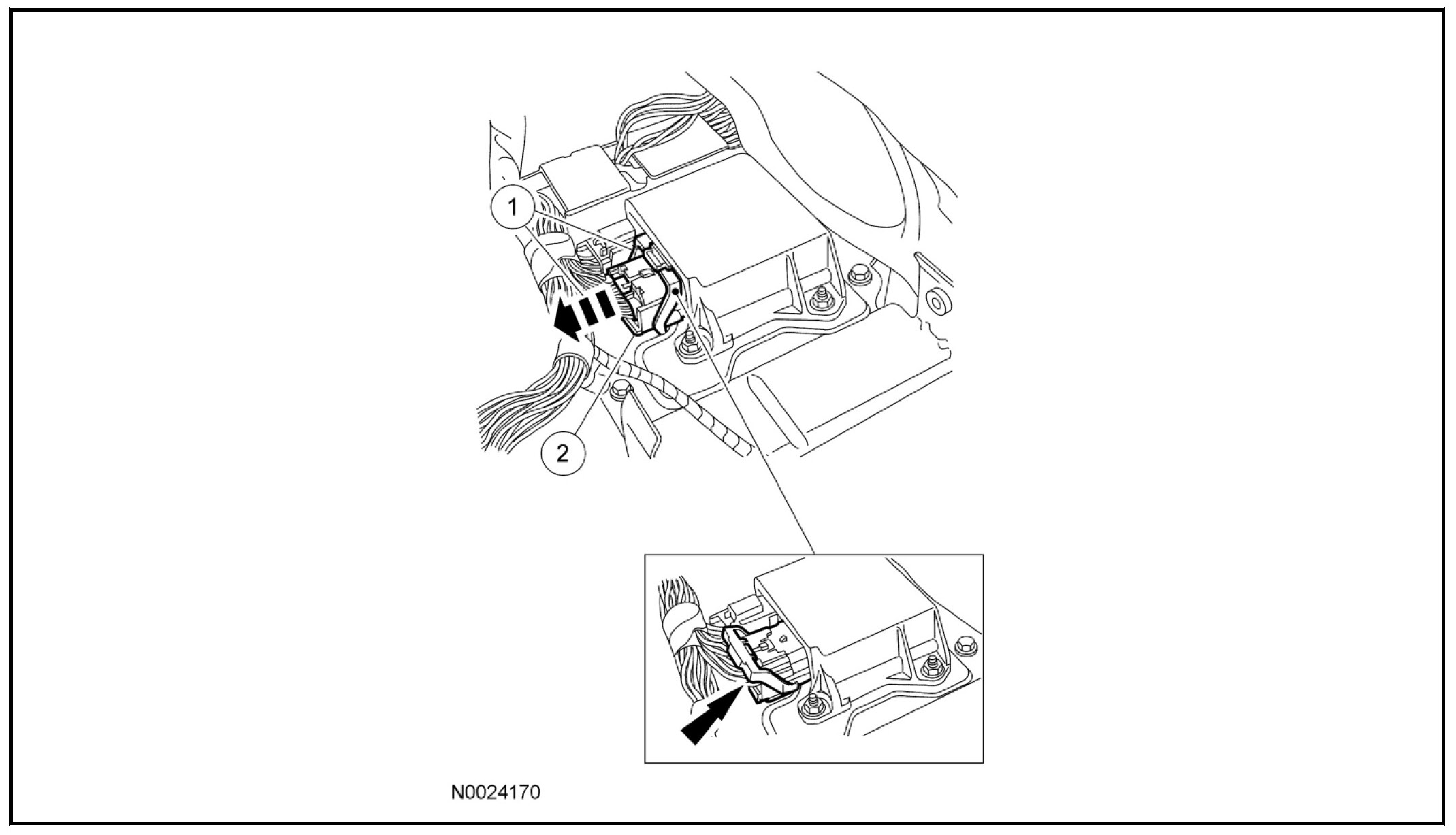 Air Bag Control Module: Service and Repair — 2013 Ford E 450 V10-6.8L ...