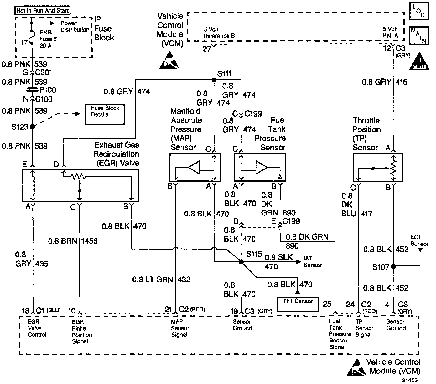 P0122 — 1996 Chevrolet S10/T10 P/U 2WD V6-4.3L VIN X Service Manual ...