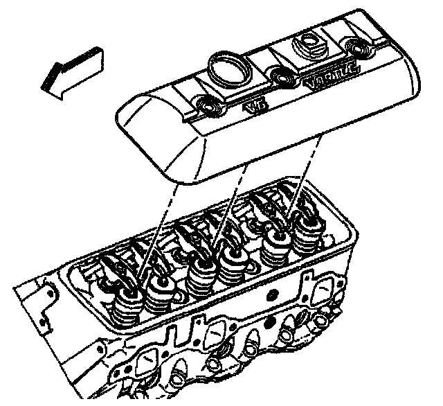 Valve Rocker Arm Cover Removal — 1998 Chevy Truck C 1500 Truck 2WD V6-4 ...