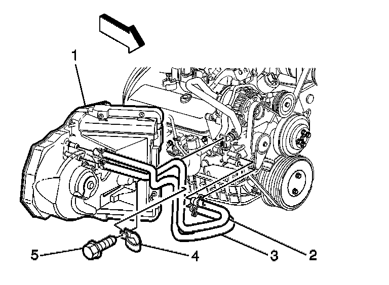 Heating Hoses Replacement - Inlet — 2004 Chevrolet Astro Van 2WD V6-4 ...