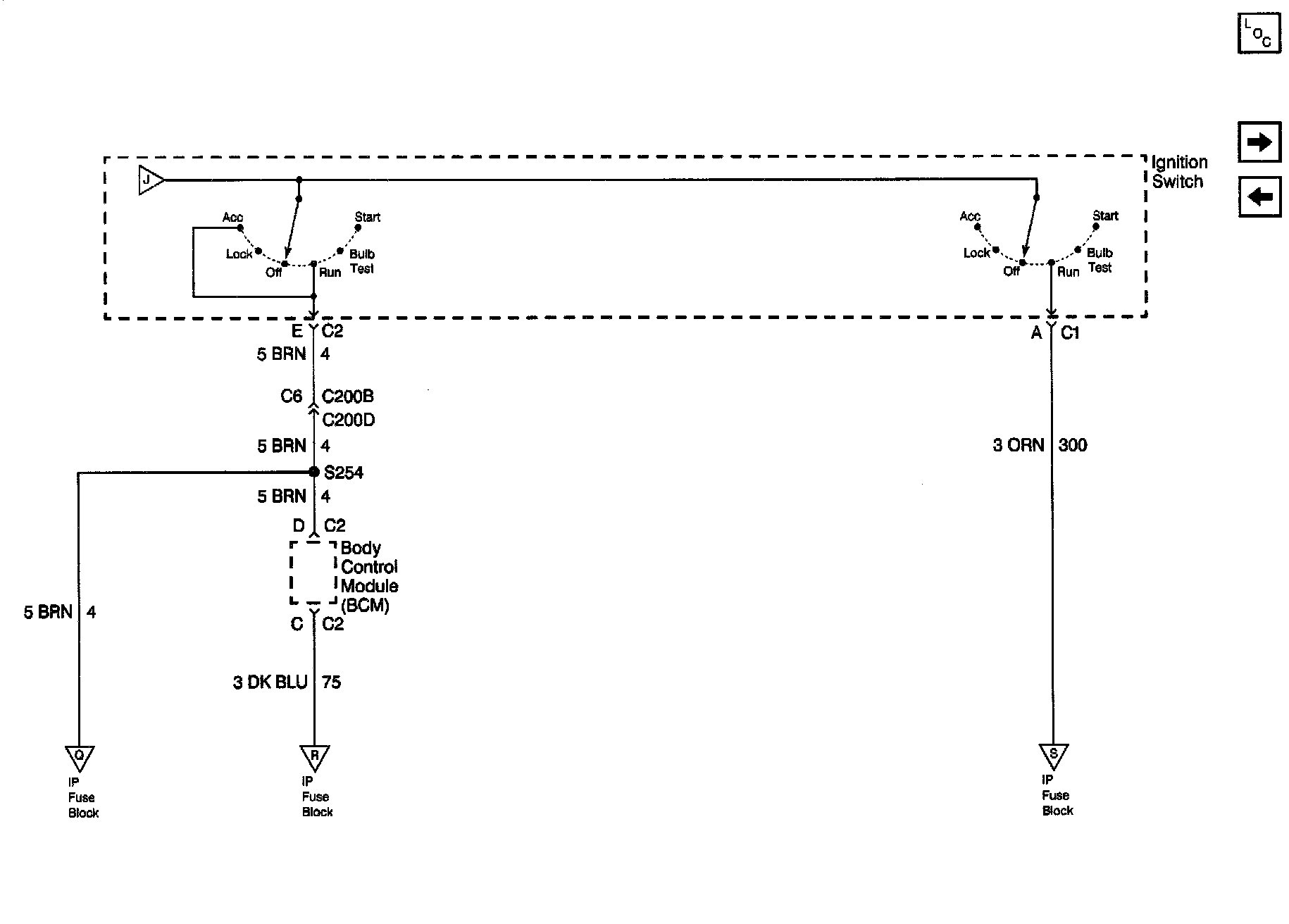 Ignition Switch — 2000 Chevrolet Camaro V6-3.8L VIN K Service Manual ...