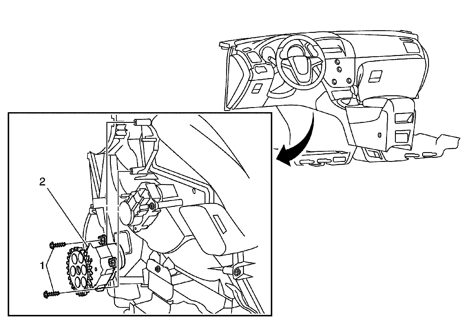 Mode Control Cam Actuator Replacement — 2013 Buick LaCrosse FWD V6-3.6L Service Manual ...