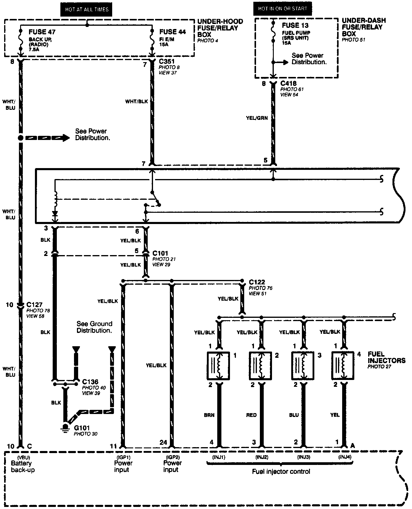 Programmed Fuel Injection (PGM-FI) System — 1997 Honda CR-V L4-1972cc 2 ...
