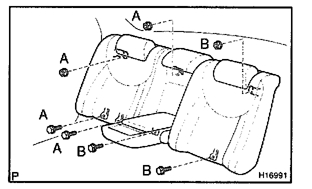 Rear Seat (Power Adjuster Type) — 2001 Lexus LS 430 V8-4.3L (3UZ-FE ...