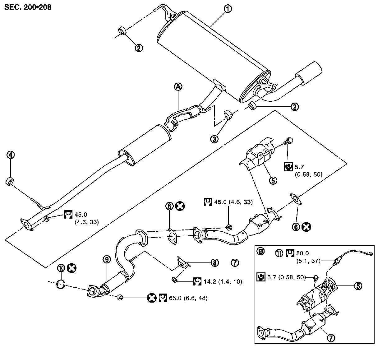 Exploded View — 2010 Nissan-Datsun Rogue 4WD L4-2.5L (QR25DE) Service ...