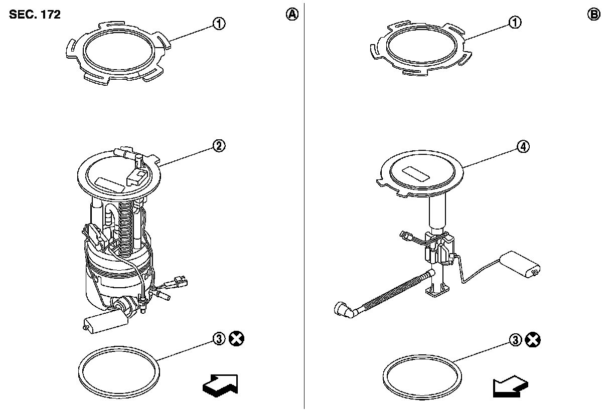 Type 1 Exploded View — 2011 Nissan-Datsun Rogue 4WD L4-2.5L (QR25DE ...