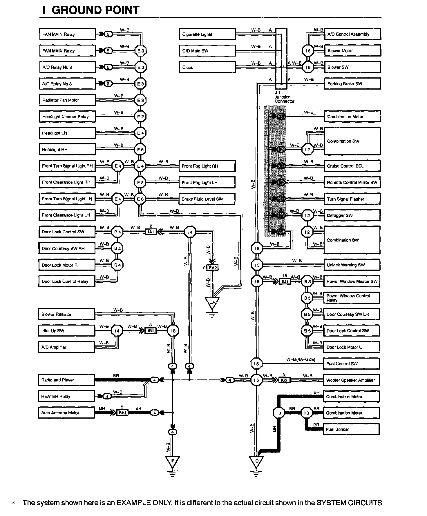 How to Read Ground Points — 2003 Toyota Camry Sedan L4-2.4L (2AZ-FE ...