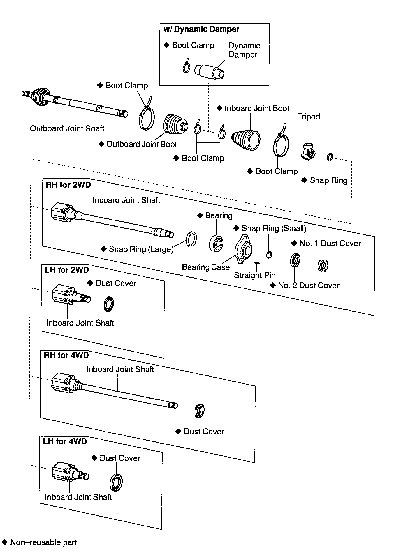 Suspension and Axle — 2004 Toyota RAV4 4WD L4-2.4L (2AZ-FE) Service ...