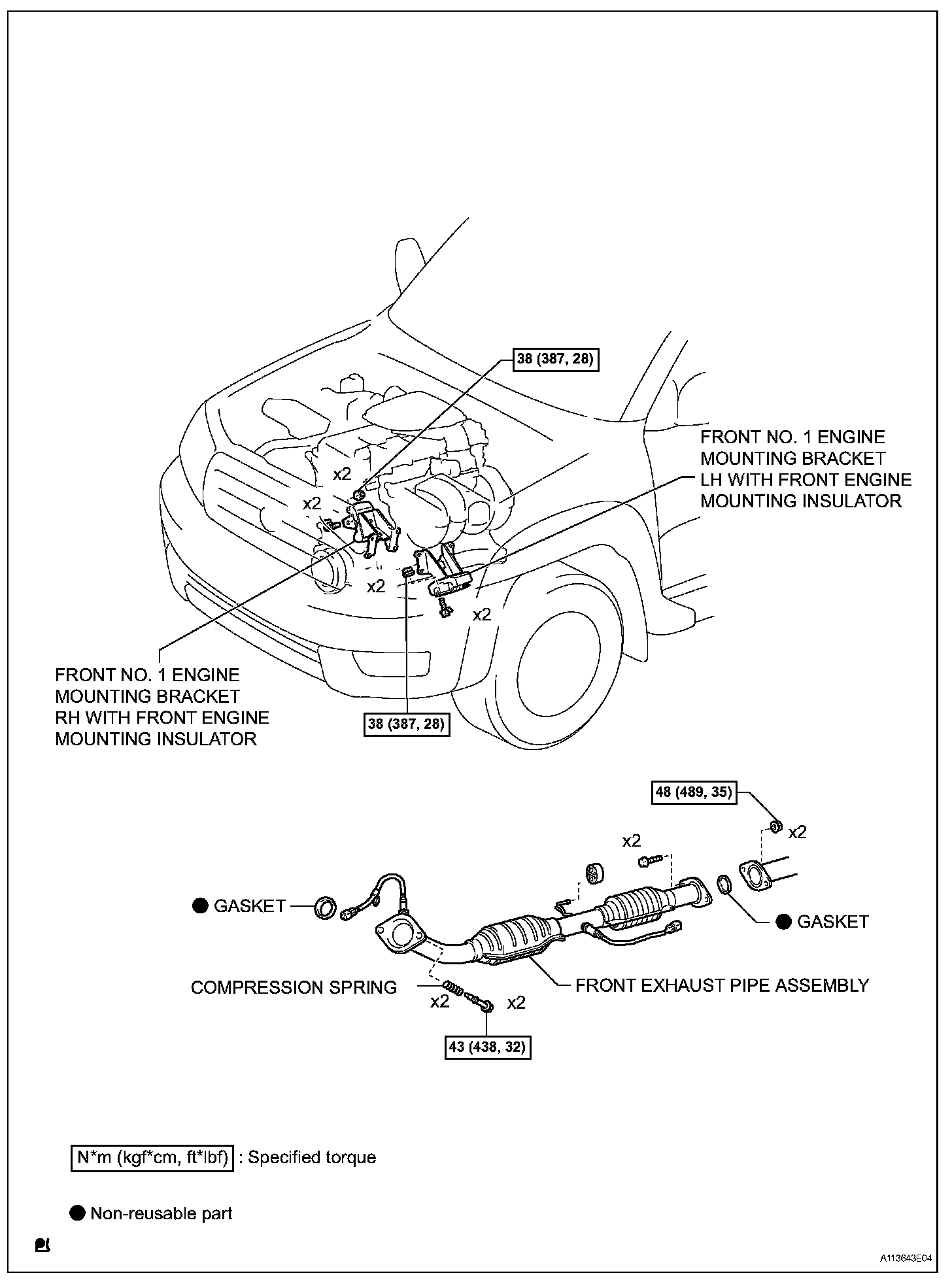 Removal and Replacement — 2007 Toyota Truck Tacoma 2WD L4-2.7L (2TR-FE ...