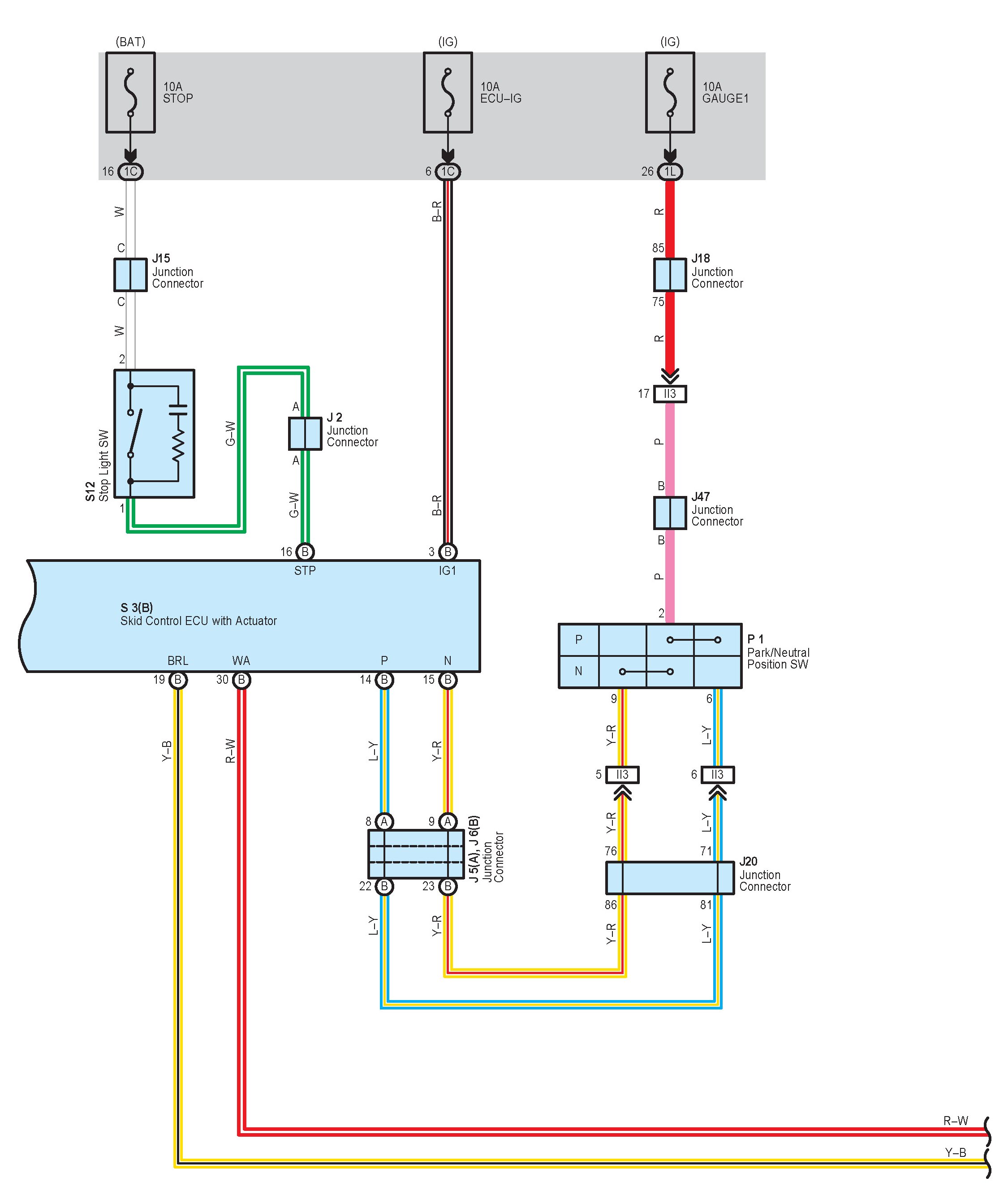 ABS Without VSC — 2007 Toyota Sienna FWD V6-3.5L (2GR-FE) Service ...