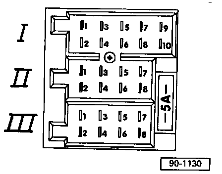 Radio/Stereo — 1992 Audi 100CS Quattro Wagon V6-2.8L (AAH) Service ...