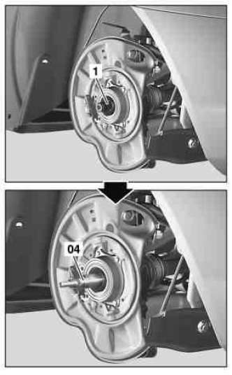 AR35.20-P-0130-07SX Pull Rear Axle Shaft Flange Into Angular Contact ...