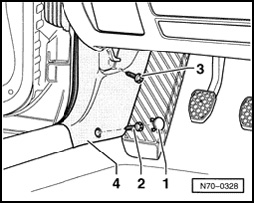Instrument Panel, Removing and Installing — 2001 Volkswagen Passat ...